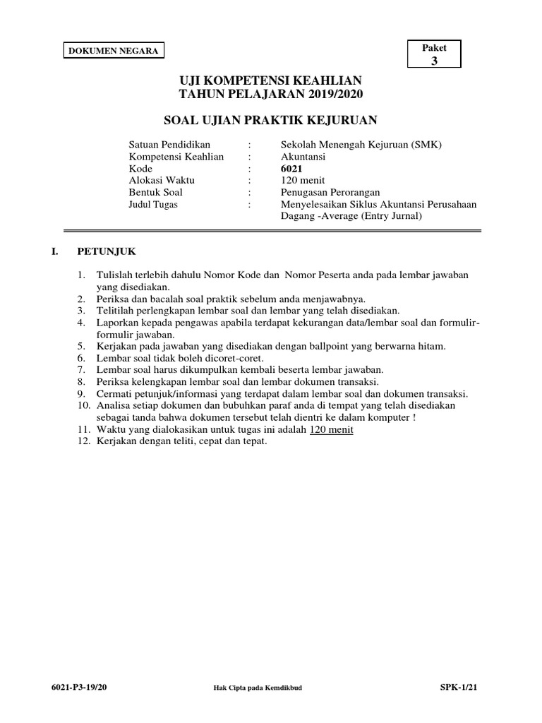 Soal Praktik Ud Buana | PDF