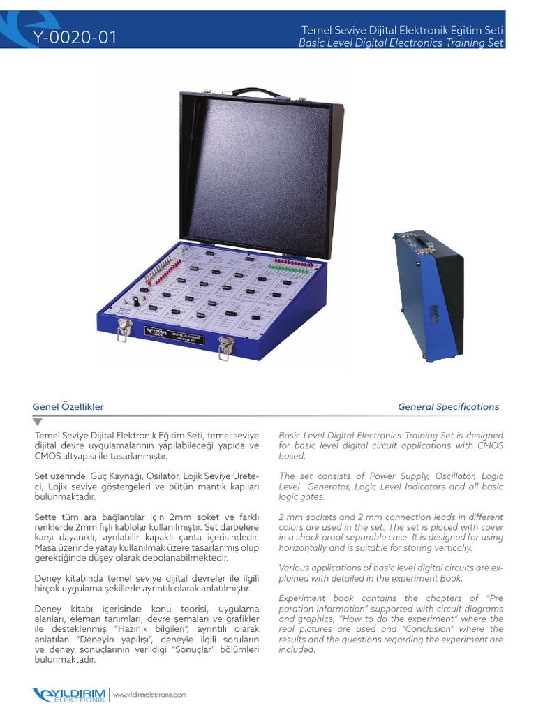 Basic Level Digital Electronics Training Set: Temel Seviye Dijital ...