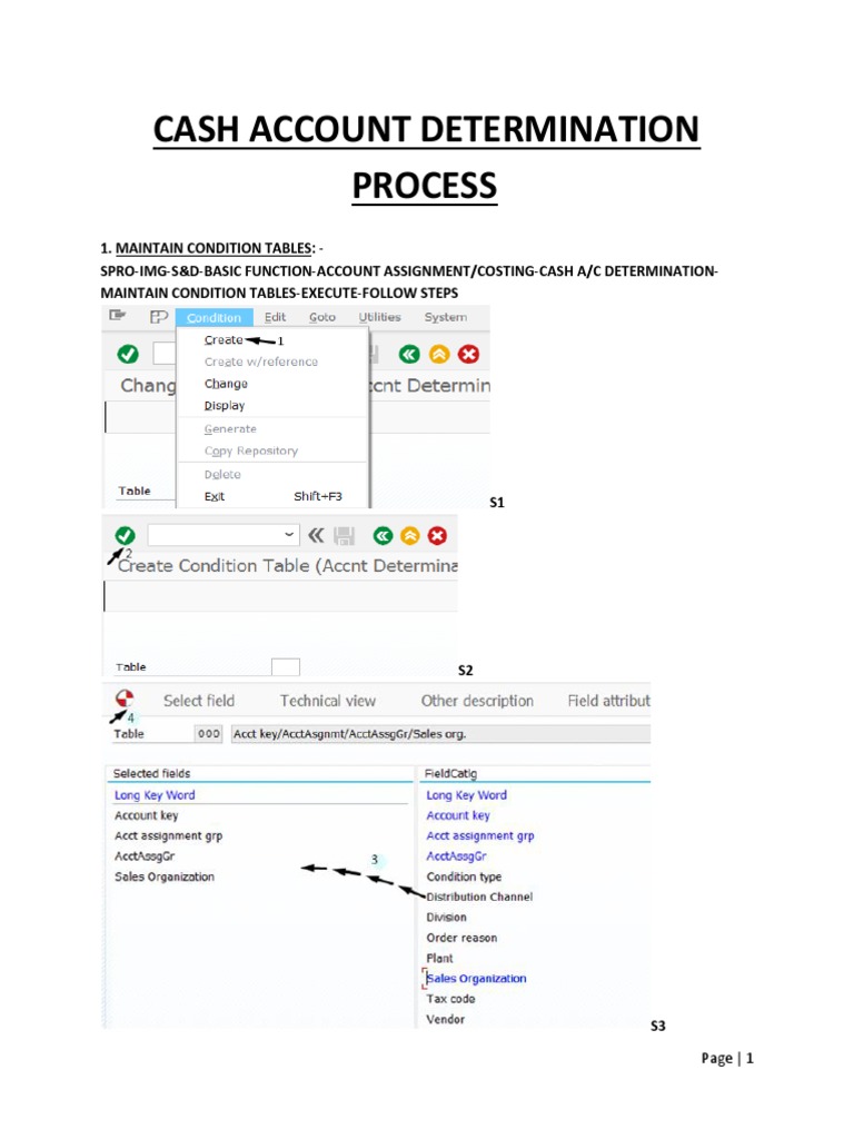 Cash Account Determination | PDF | Business