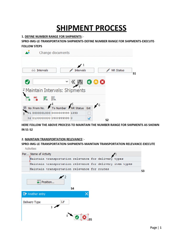 Shipment Process: Page - 1 | PDF