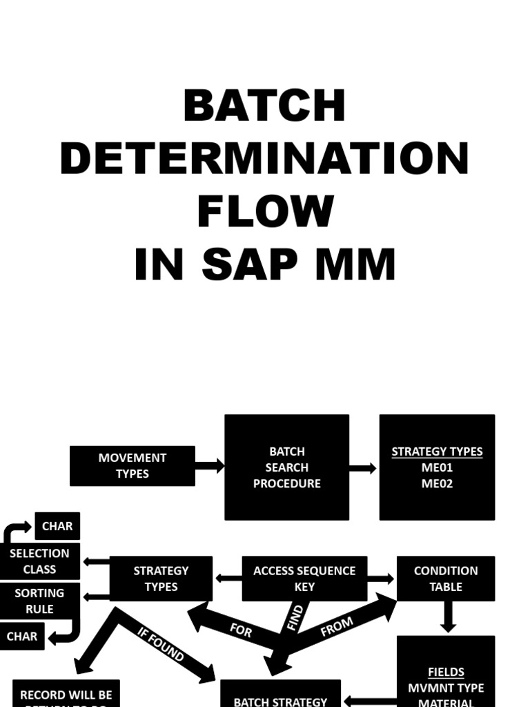 Batch Determination Flow in Sap MM | PDF