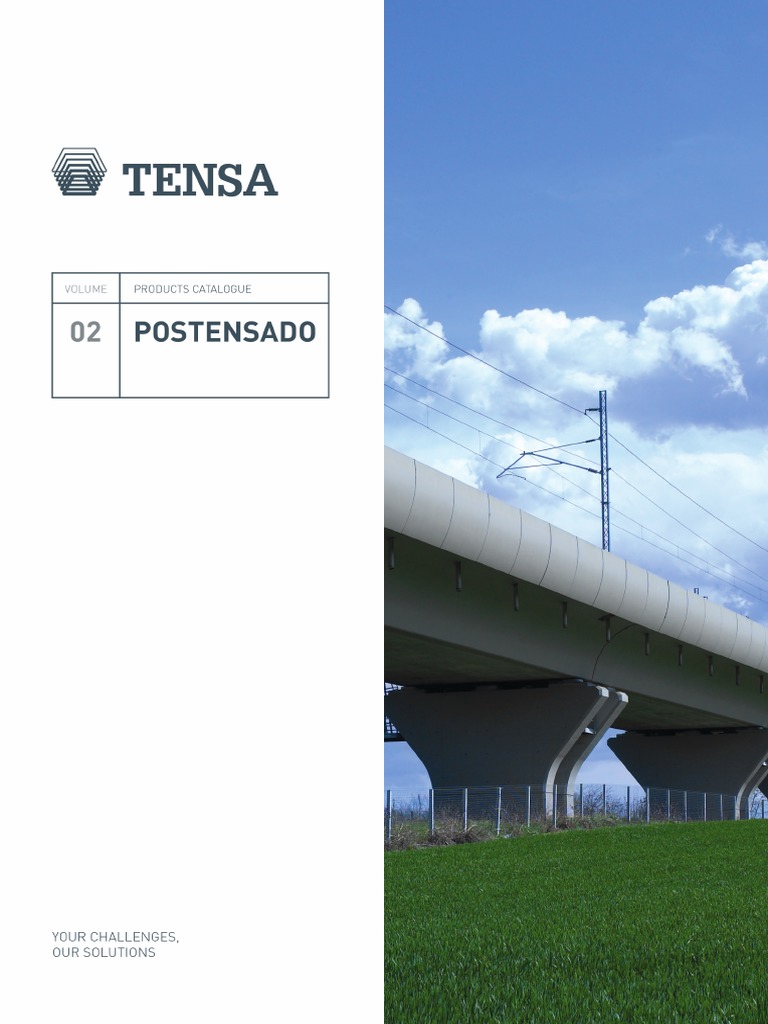Catálogo Postensado TENSA | PDF | Hormigón | Tubería (transporte de ...