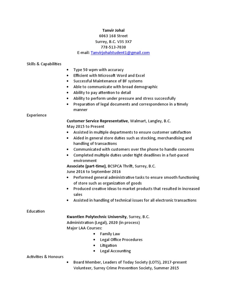 Resume Cover Letter Cmns | PDF | Proofreading | Business
