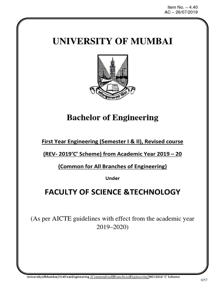 First Year Syllabus of Degree Engineering Sem I | PDF | Complex Number ...