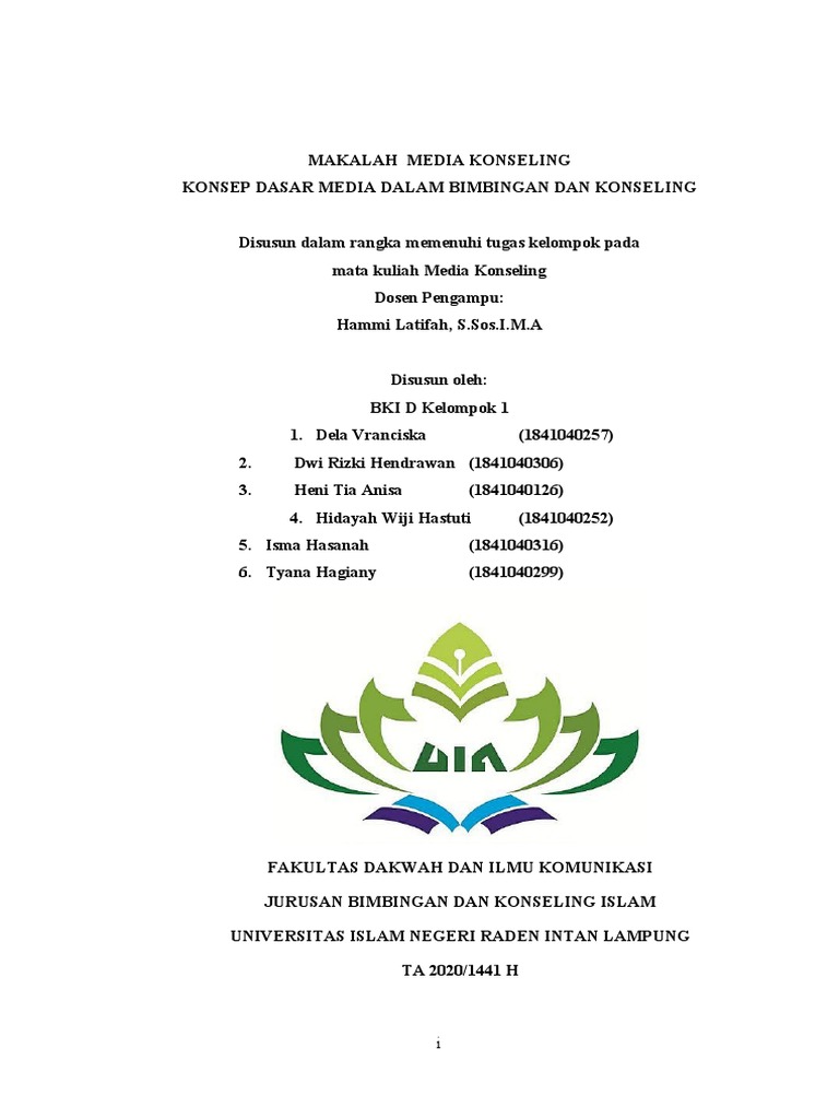 Kelompok 1 - Bki D - Konsep Dasar Media - Semester 5 | PDF | Karier & Perkembangan