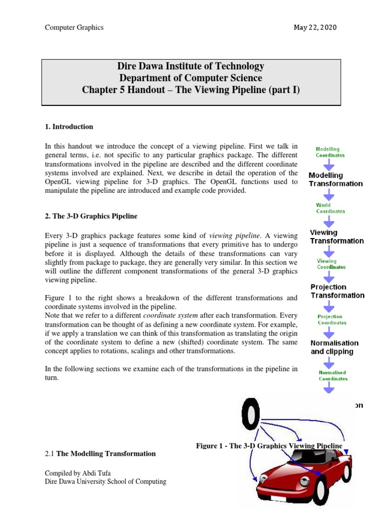Understanding the Viewing Pipeline | PDF | Cartesian Coordinate System ...