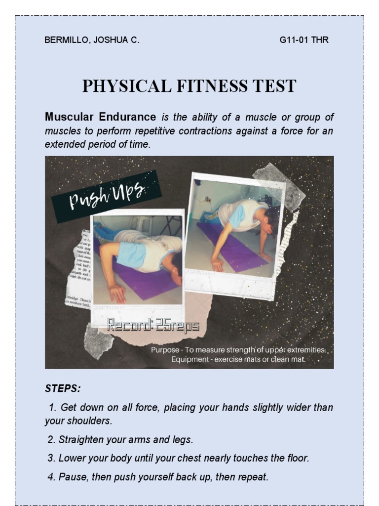 Muscular Endurance Fitness Testing Guide | PDF