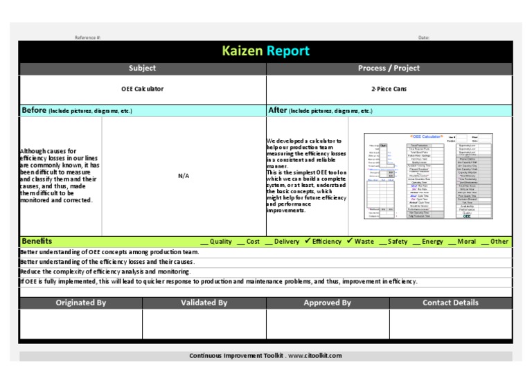Kaizen: Subject Process / Project | PDF | Systems Science | Business ...