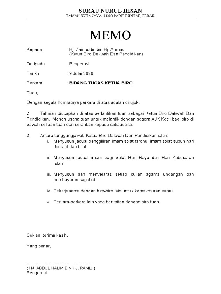 Memo KPD Biro-Biro | PDF Memo KPD Biro-Biro | PDF