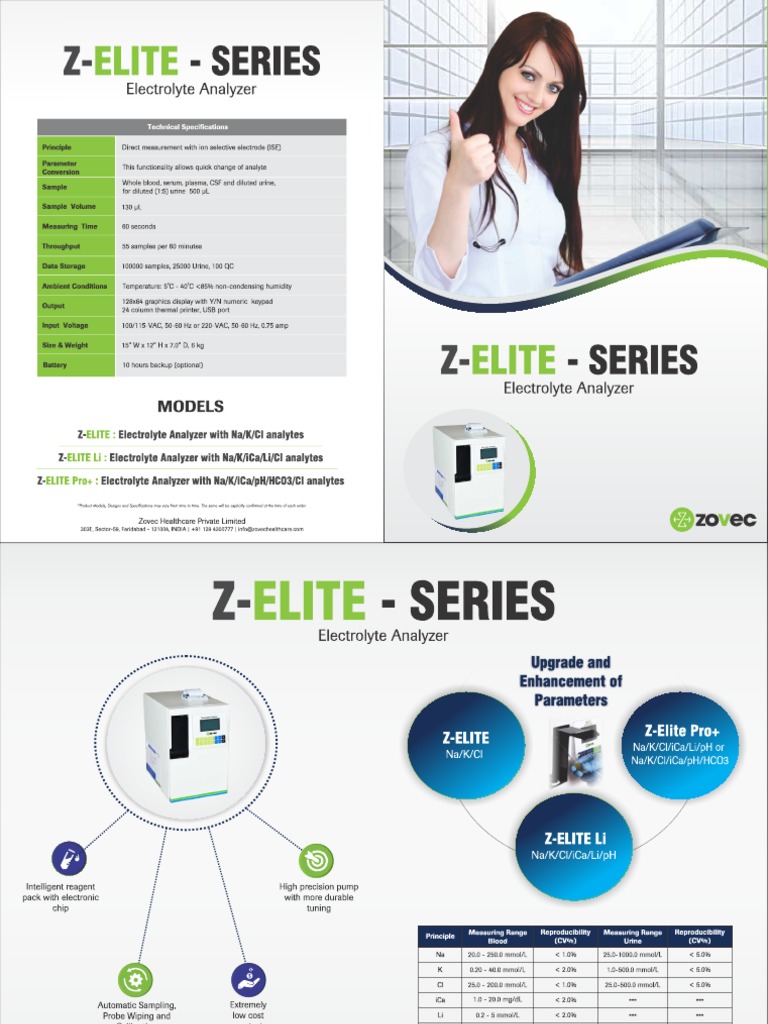 ZOVEC - Z-ELITE Electrolyte Analyzer | PDF