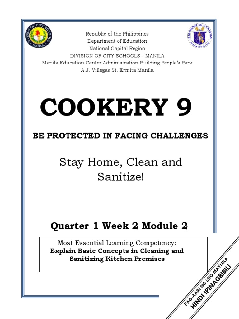 COOKERY 9 - Q1 - Mod2 PDF | PDF | Home | Materials