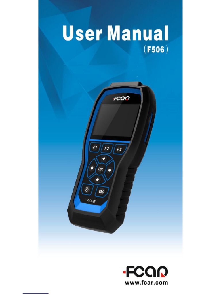 Comprehensive Operations and Safety Manual for the FCAR Scanner Model ...