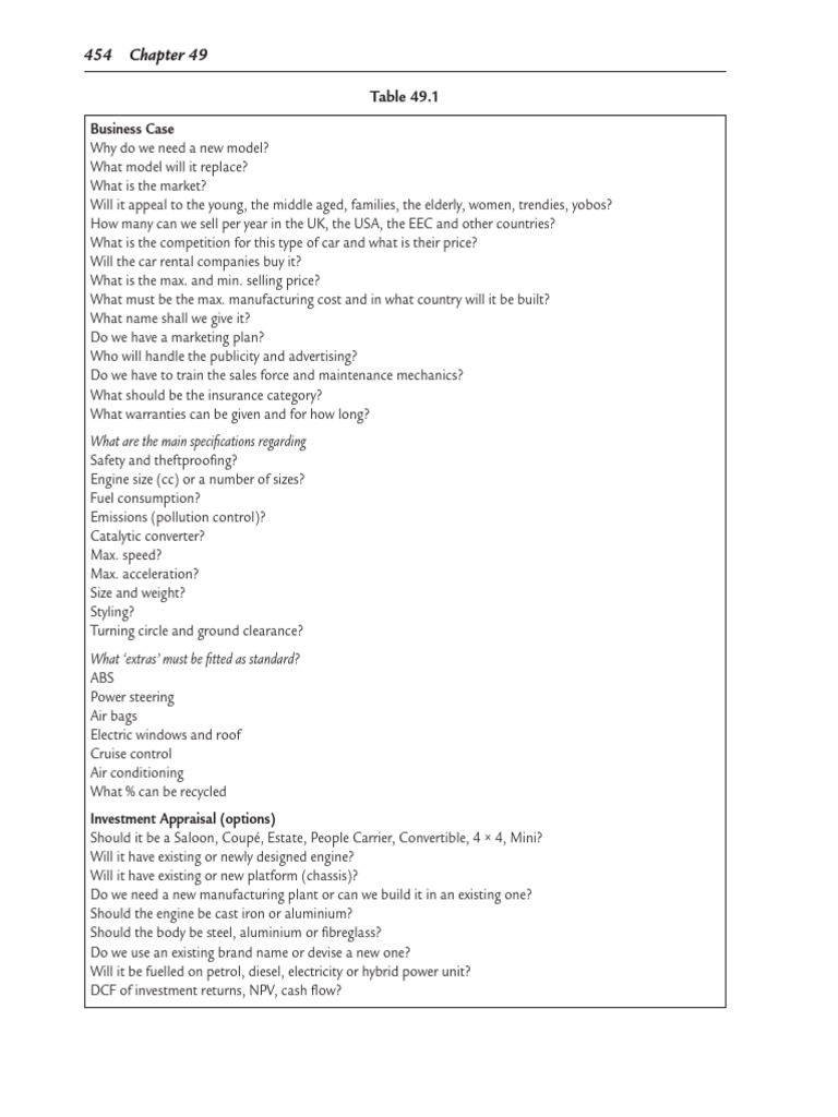 Business Case: Table 49.1 | PDF