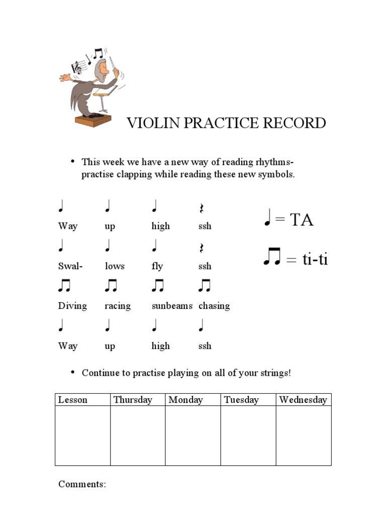 Violin Practice Record | PDF