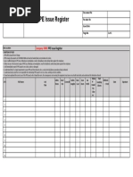PPE Issue Form PDF | PDF