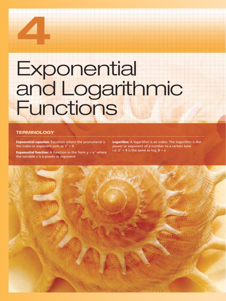 Chapter 4 - Exponentional and Logarithmic Functions - Math in Focus ...