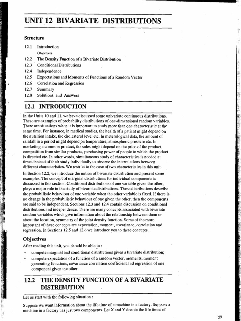 Understanding Bivariate Distributions | PDF | Probability Distribution ...