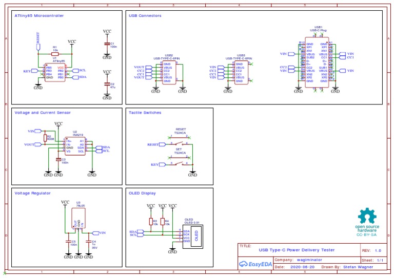 USB C Tester Schematic v1.0 | PDF | Usb | Physical Layer Protocols
