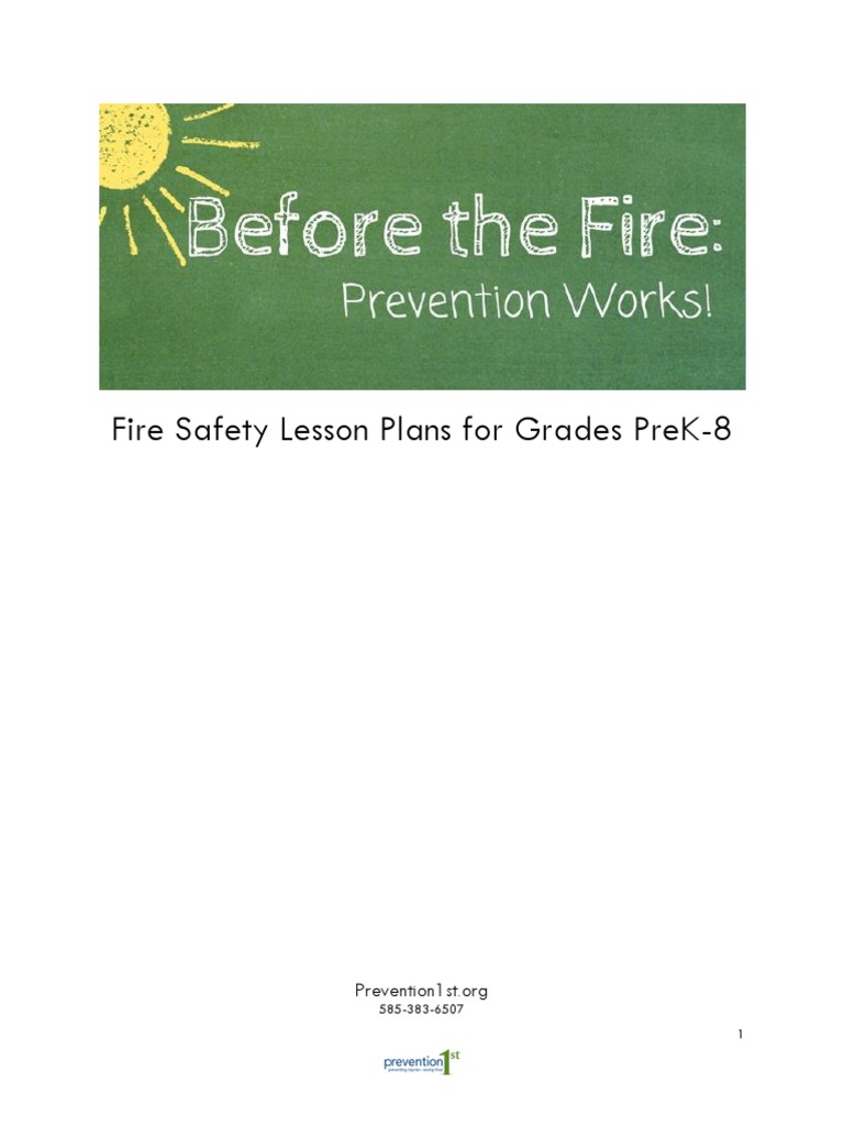 Fire Safety Lesson Plans For Grades Prek-8 | PDF | Carbon Dioxide ...