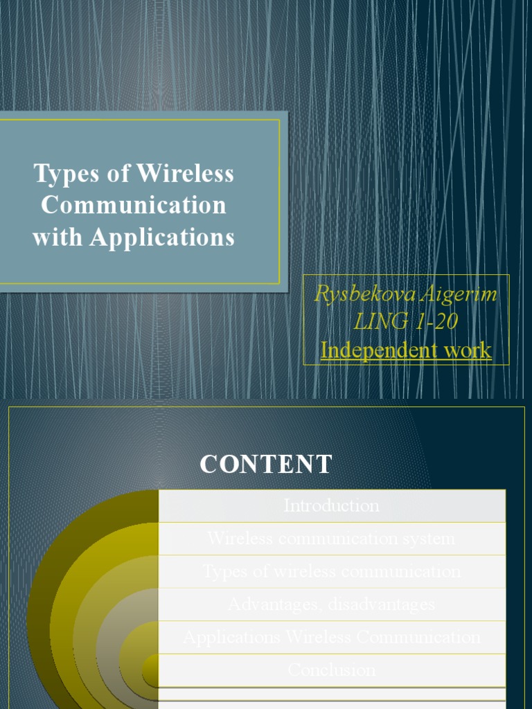 Types of Wireless Communication | PDF | Radio | Wireless
