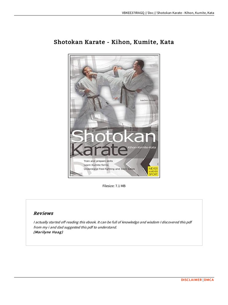Book Shotokan Karate Kihon Kumite Kata PDF | PDF | Shotokan | Karate