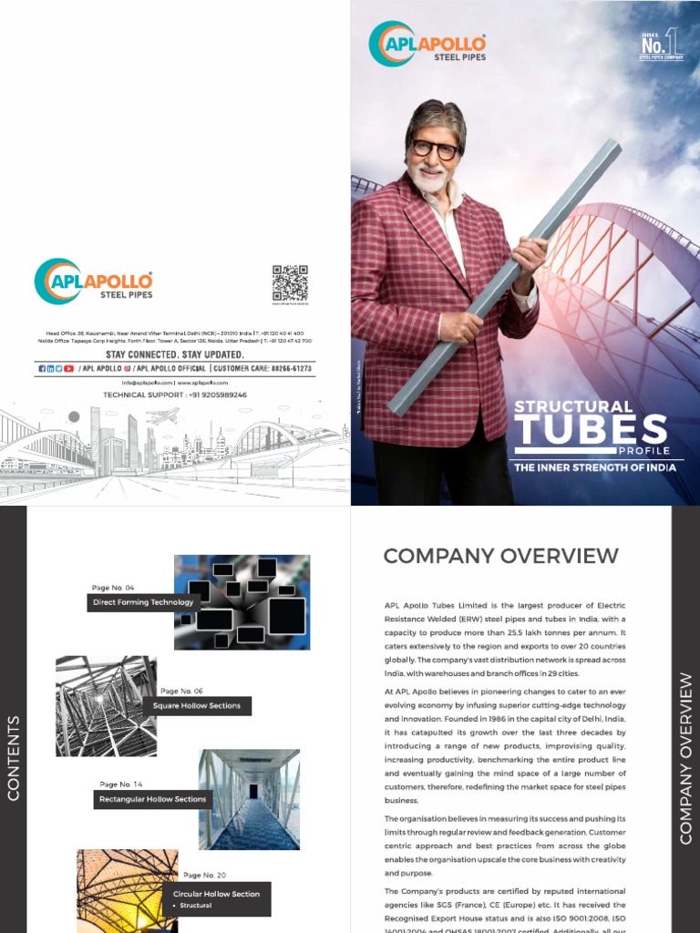 APL Apollo Tubes - Structural Product Profile | PDF