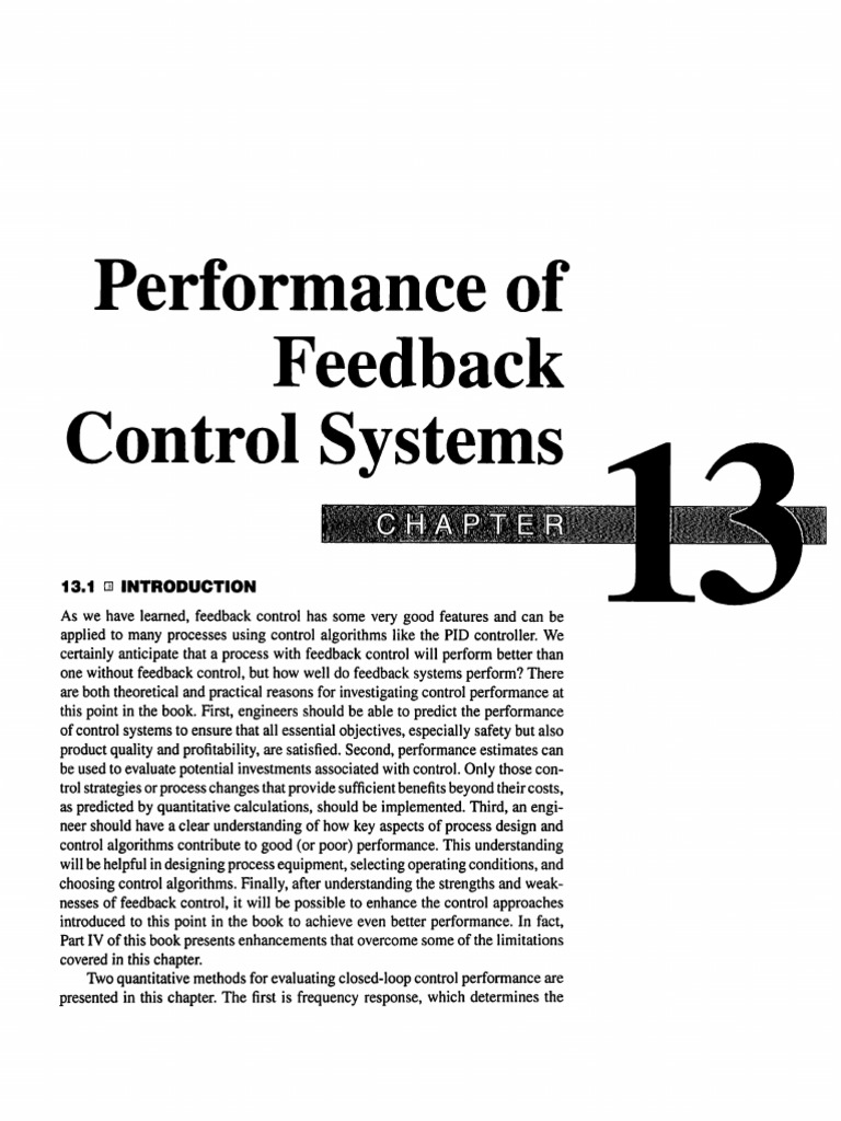 Marlin Ch13 | PDF | Control Theory | Control System