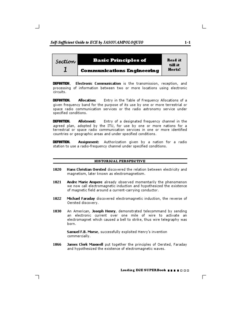 1 - Basic Principles | PDF | Modulation | Multiplexing