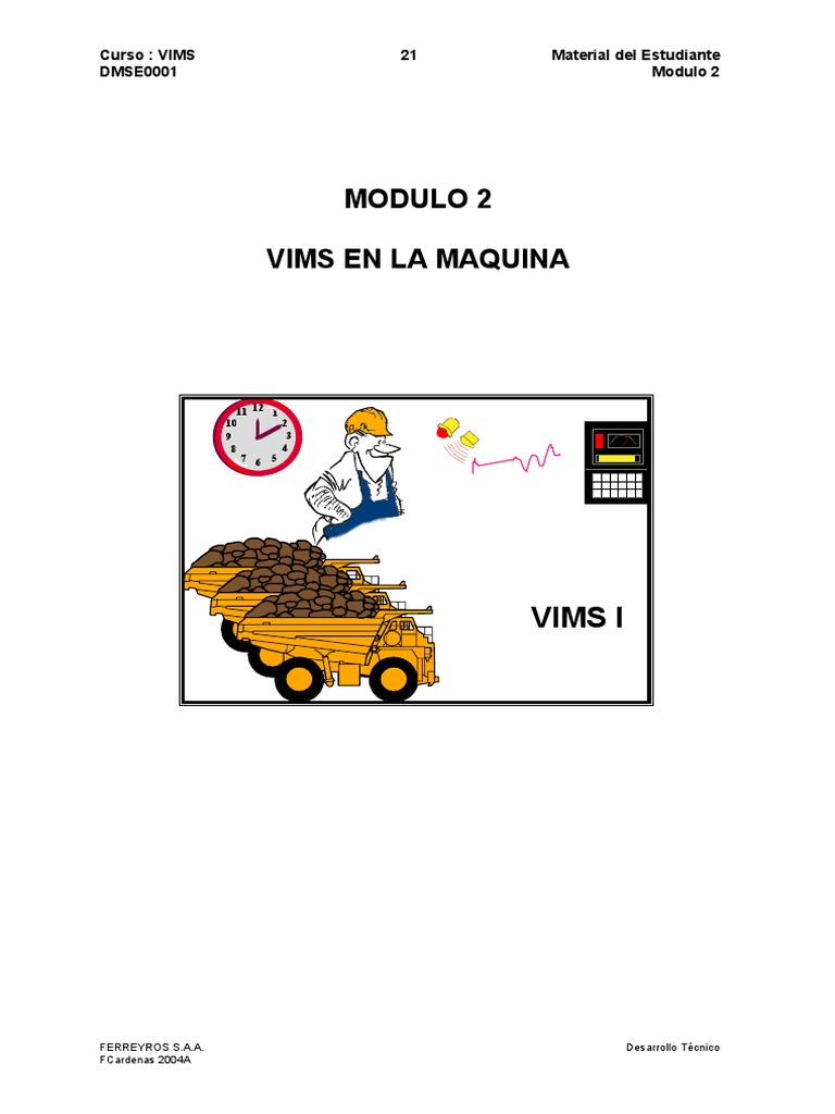 Curso CAT VIMS 3 | PDF | Teclado | Información