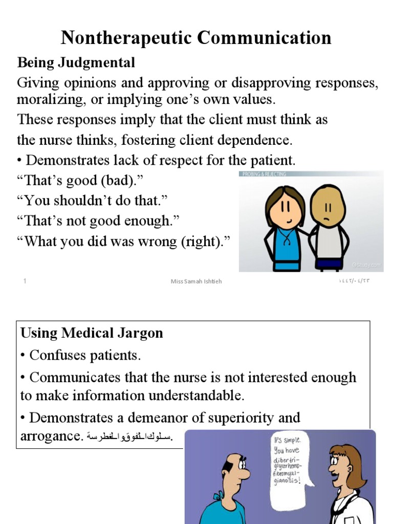 Nontherapeutic-Communication Technique 8 - 2020 | PDF | Patient ...