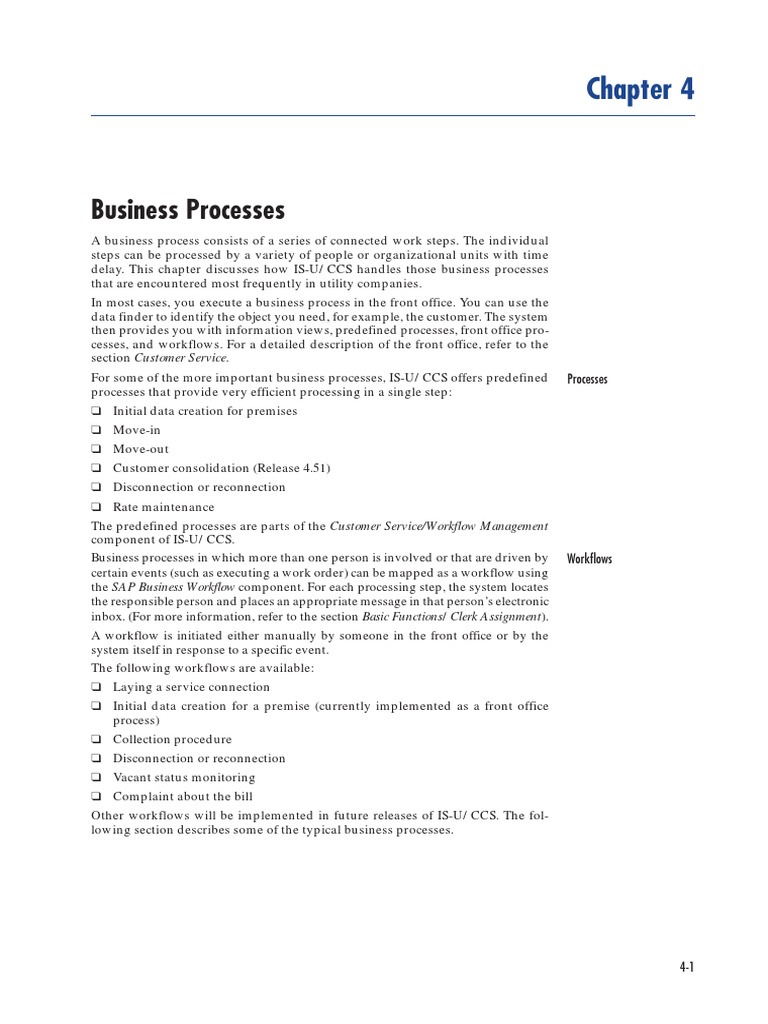SAP IS-U Business Process PDF | PDF | Business Process | Simulation