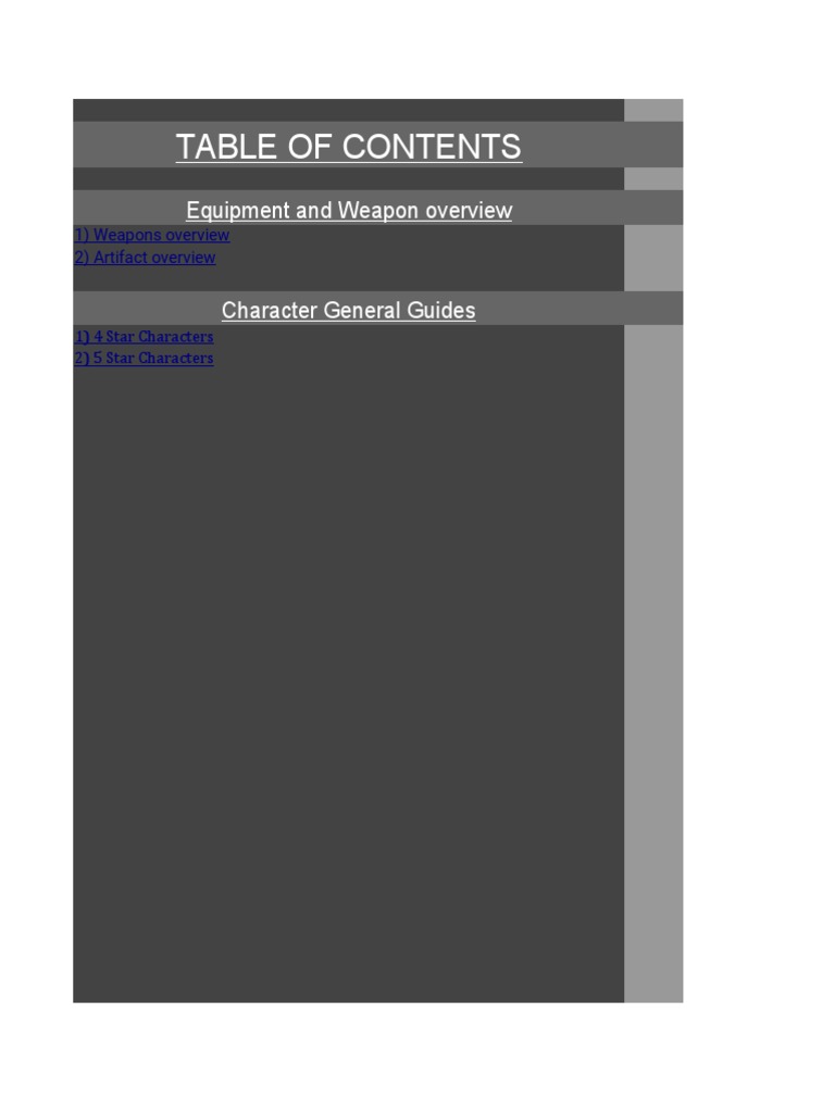 Genshin Impact Character Build Guide | PDF | Nature