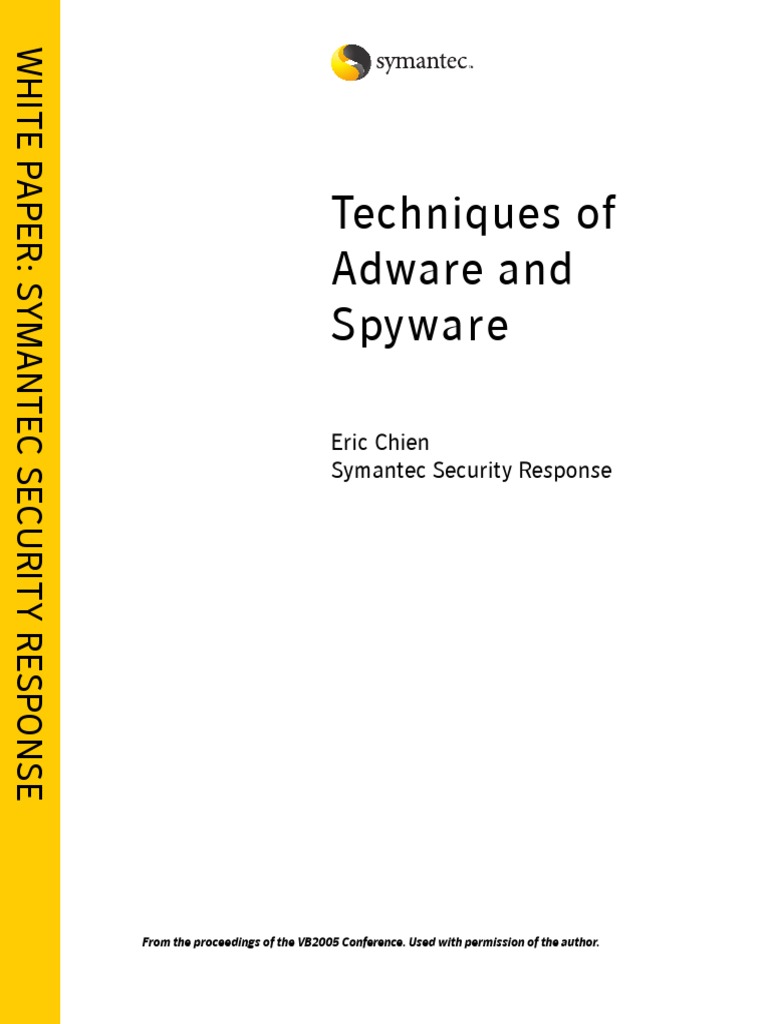 Techniques of Adware and Spyware | PDF | Spyware | Windows Registry
