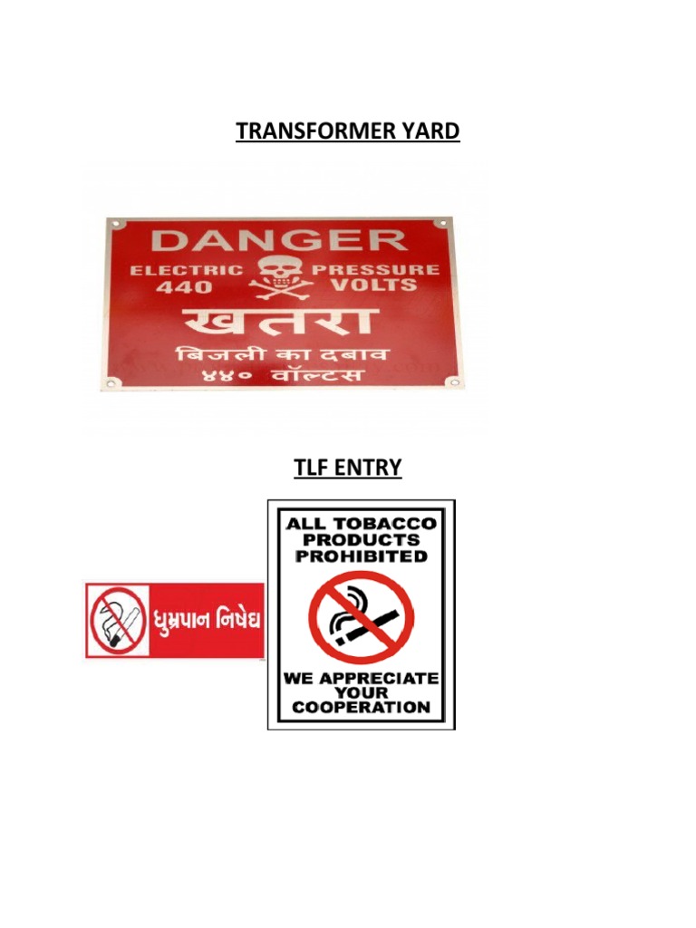 Safety Sign Board | PDF