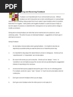 Characteristics of Effective Feedback | PDF | Feedback | Motivation