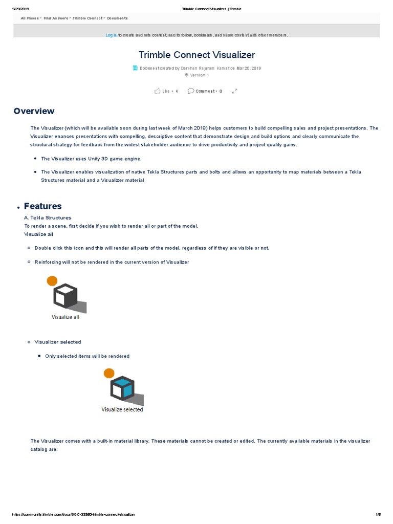 Trimble Connect Visualizer - Trimble | PDF | System Software | Digital Technology