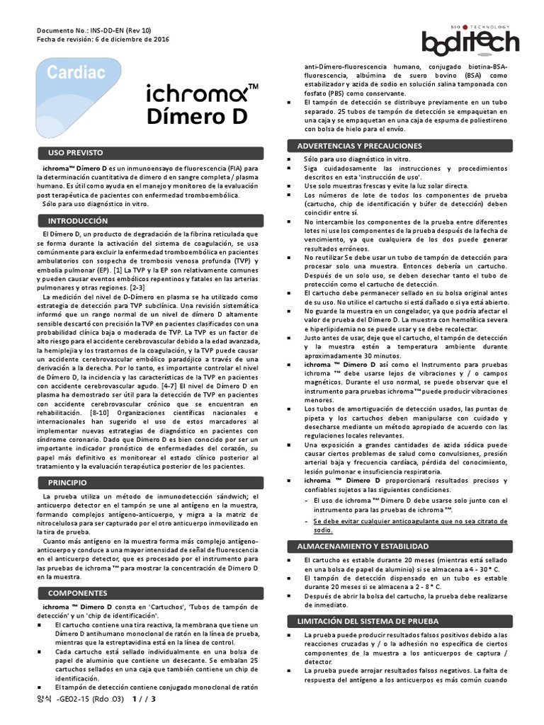 Dimero D 2020 | PDF | Anticuerpo | Sangre