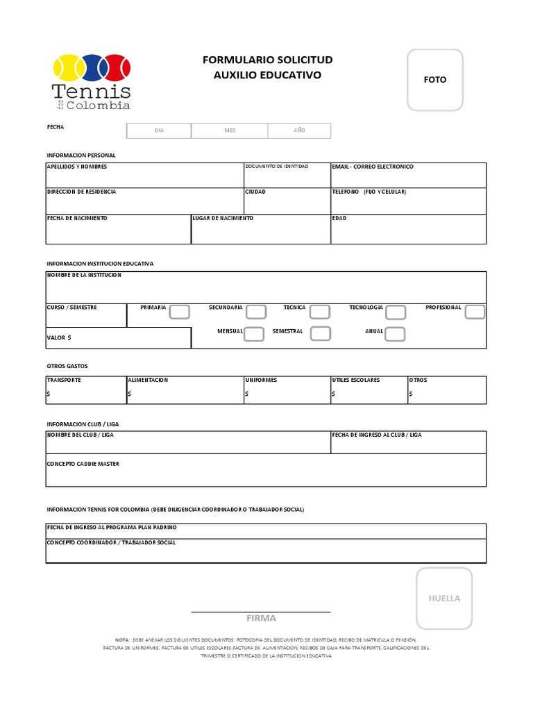 Formato Formulario de Educacion 2020 | PDF