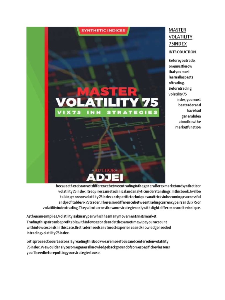 Master Volatility 75index | PDF | Business