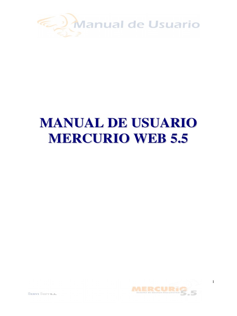 Manual Mercurio Servisoft PDF | PDF | Contraseña | Ventana (informática)