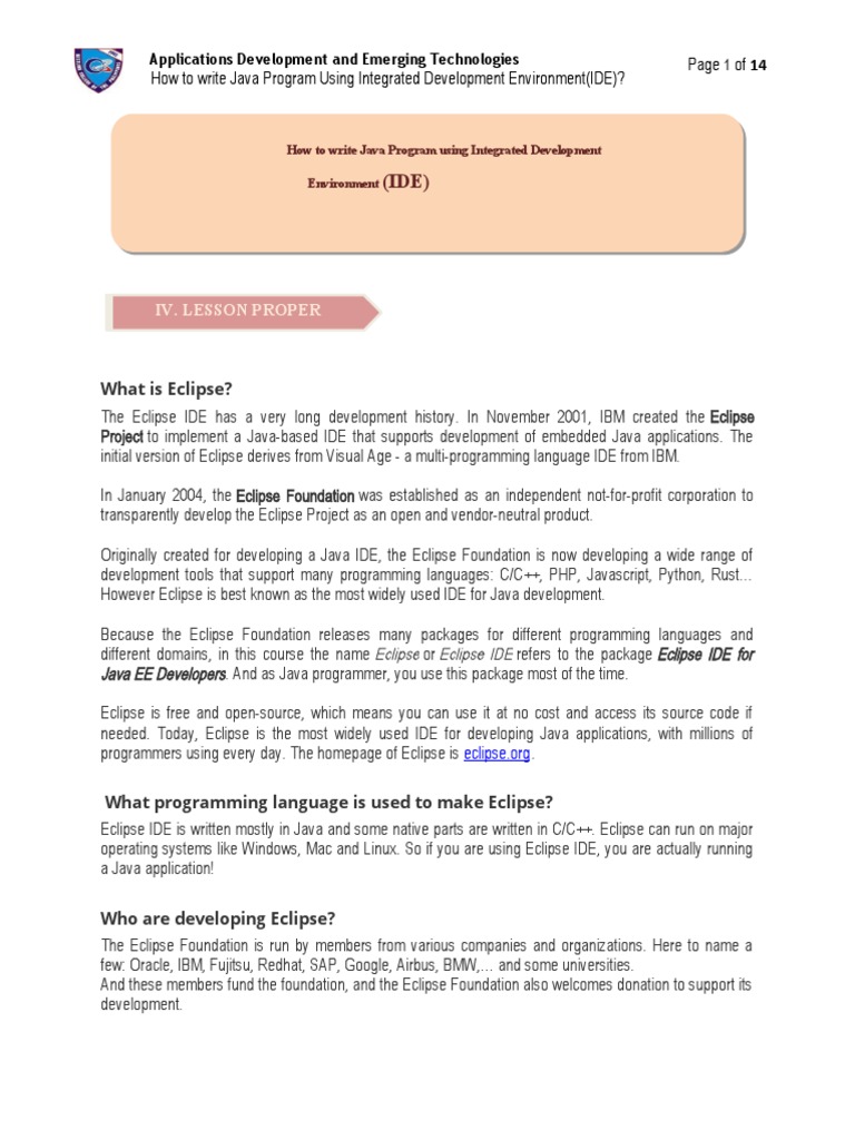 How To Write Java Program Using Integrated Development Environment (IDE ...