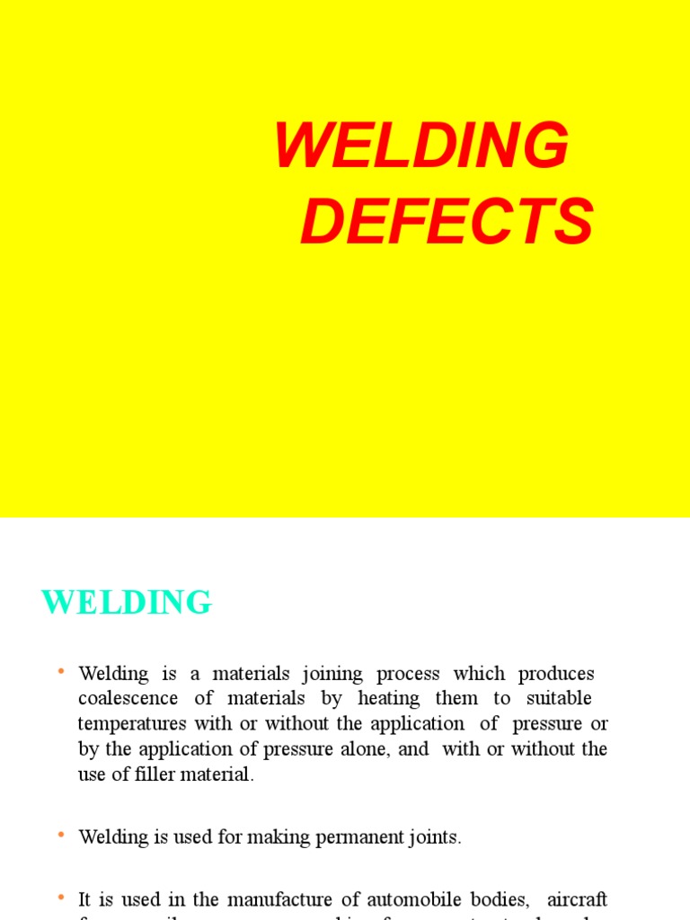 Welding Defects | PDF | Welding | Construction