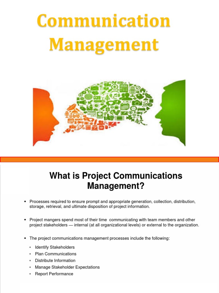 Project Communications Management | PDF | Project Management ...