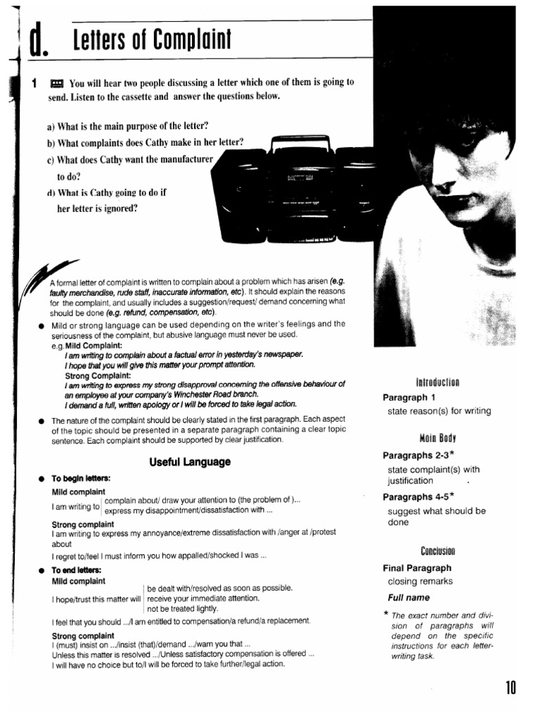 How To Write A Letter of Complaint | PDF