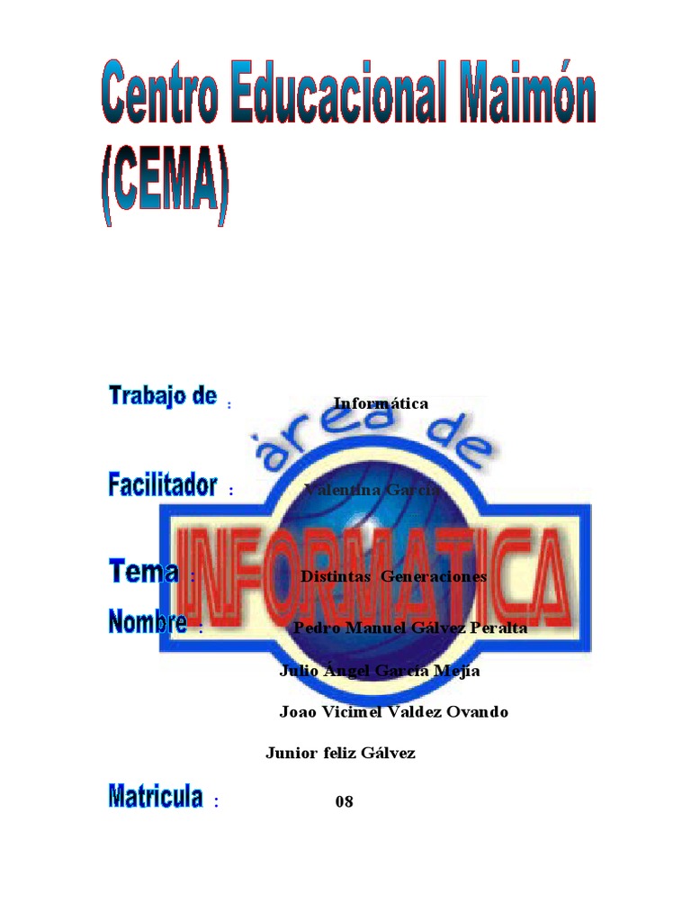 Informática Trabajo de Yeison | PDF | Circuito integrado | Microprocesador