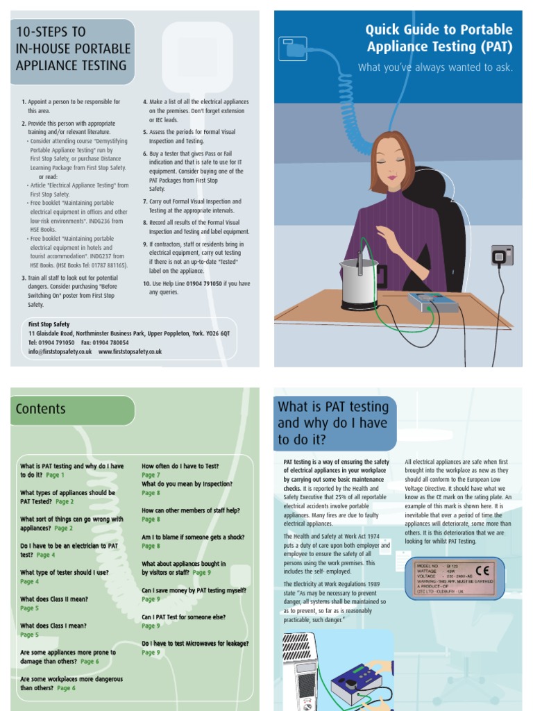 10-Steps To In-House Portable Appliance Testing | PDF | Electricity ...