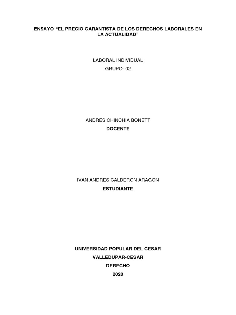 Derechos Laborales y Explotación Global | PDF | Desempleo | Ciencias ...