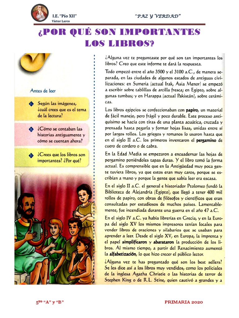 Porque Son Importantes Los Libros | PDF