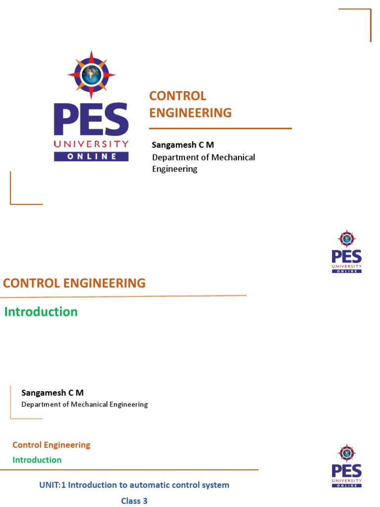 Class 3 Mathematical Modeling | PDF | Control Theory | Laplace Transform